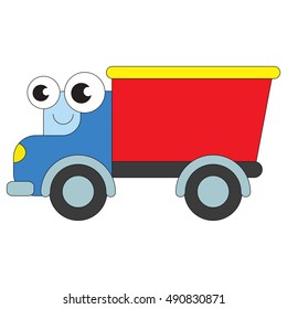 Lorry Be Colored Coloring Book Educate Stock Vector (Royalty Free ...