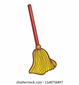 Mop Cartoon Vector Illustration Hand Drawn: เวกเตอร์สต็อก (ปลอดค่า ...