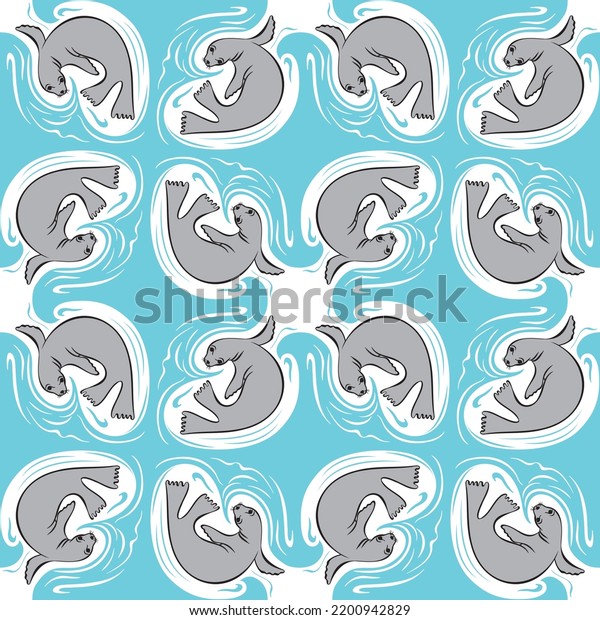 1,458 Fur Seals Pattern Images, Stock Photos & Vectors | Shutterstock