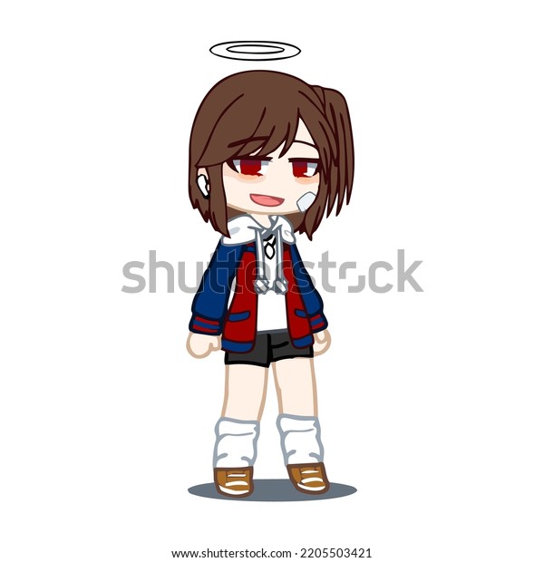 Cute Gacha Character Artwork Collection Stock Vector (Royalty Free ...