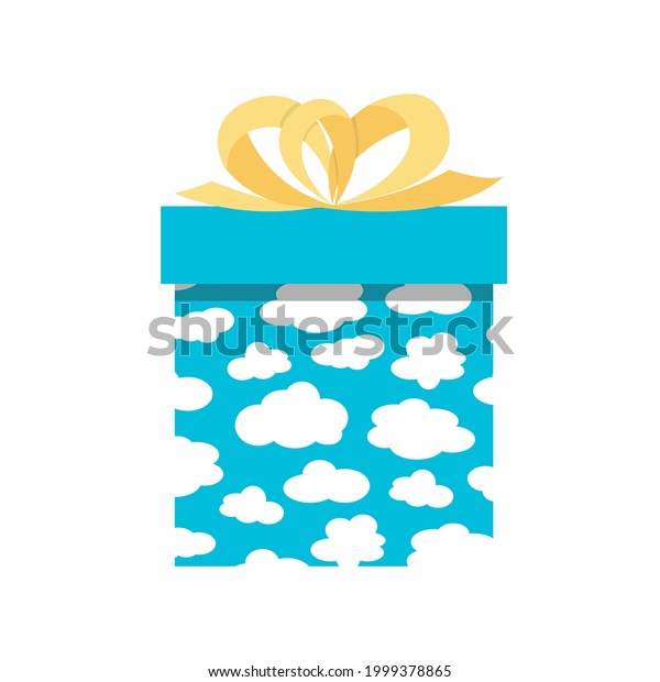 Cute Gift Clouds Funny Birthday Present Stock Vector (Royalty Free ...