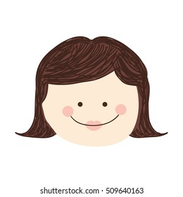 Cute Girl Icon Stock Vector (Royalty Free) 509640163 | Shutterstock