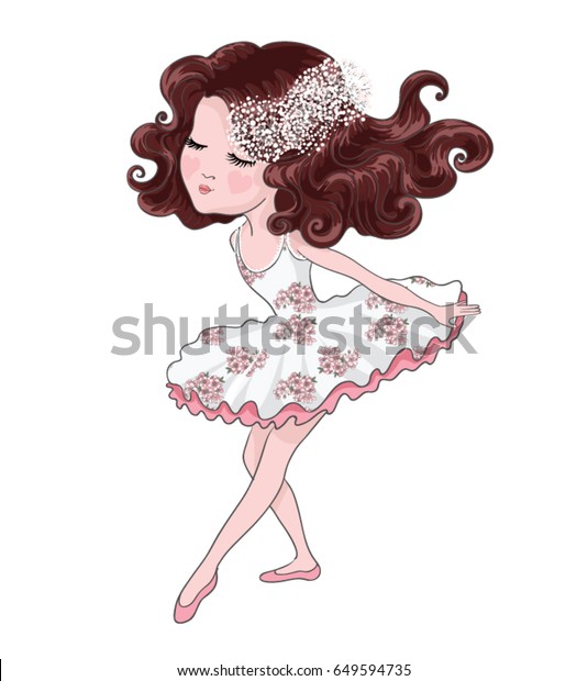 Cute Girl Vector Graphic Stock Vector (Royalty Free) 649594735 ...