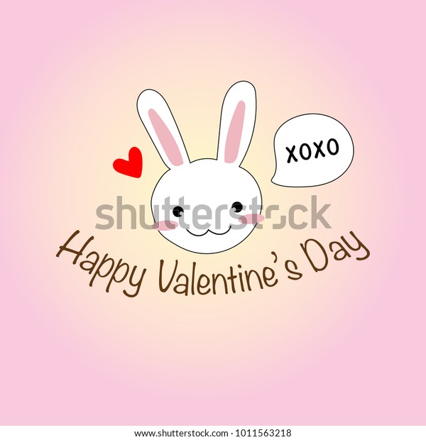 Cute Hand Drawing Cartoon Rabbit Bunny: เวกเตอร์สต็อก (ปลอดค่าลิขสิทธิ์ ...