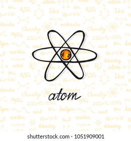 Atom Icon Vector Atom Symbols Stock Vector (Royalty Free) 1703898049
