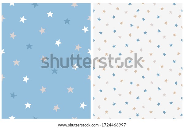 Cute Hand Drawn Irregular Stars Vector Stock Vector (Royalty Free ...