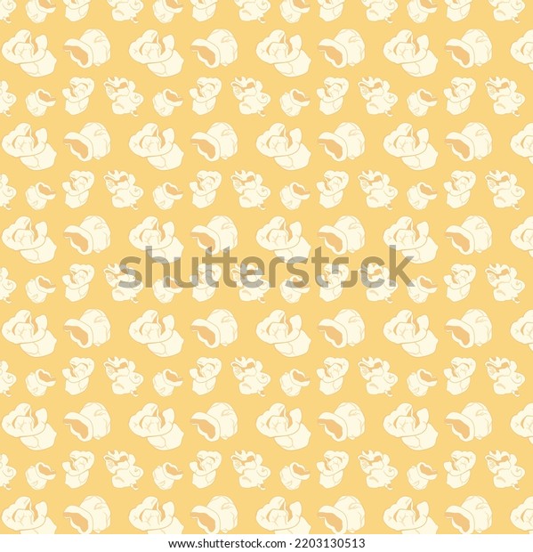 Cute Hand Drawn Popcorn Doodle Snacks Stock Vector (Royalty Free ...
