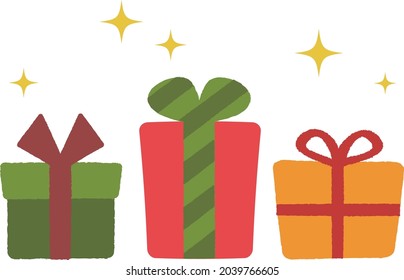 Cute Handwritten Glitter Present Box Stock Vector (Royalty Free ...