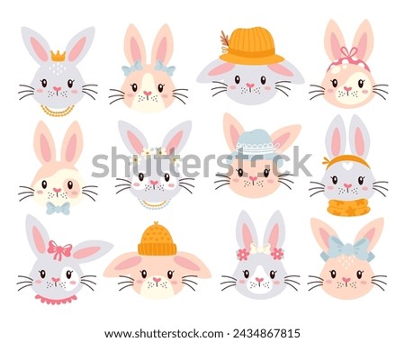 Bunny Face Clipart | Free download on ClipArtMag