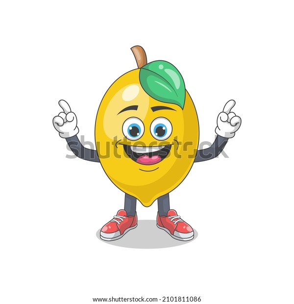 Cute Happy Lemon Cartoon Vector Illustration Stock Vector (Royalty Free ...