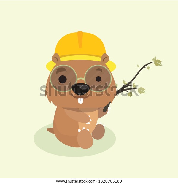Cute Happy Smiling Mole Character Stock Vector (Royalty Free ...