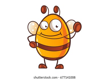 Cute Honey Bee Winking Vector Illustration 库存矢量图（免版税）677140867 ...