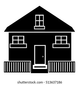 Cute House Icon Simple Illustration House Stock Vector (Royalty Free ...