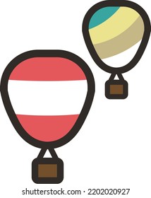 Cute Illustration Deformed Balloon Stock Vector (Royalty Free ...
