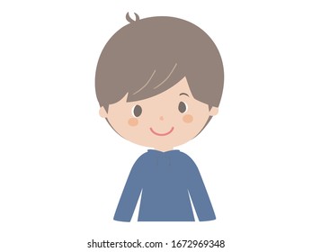 Cute Boy Wink His Eyes Cartoon Stock Vector (Royalty Free) 1701332908