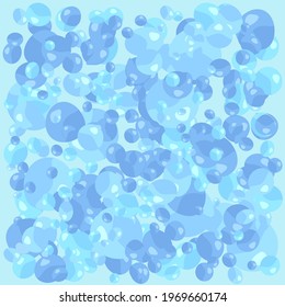 Cute Inflatable Water Bubbles Vector Illustration Stock Vector (Royalty ...
