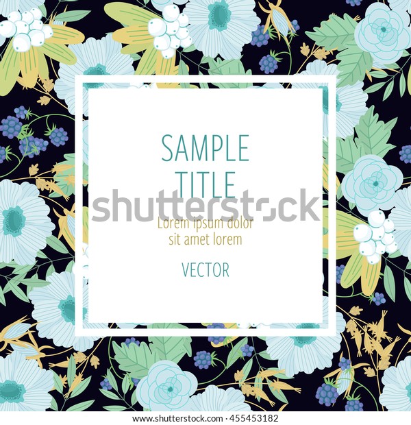 Cute Invitation Design Template Celebration On: เวกเตอร์สต็อก (ปลอดค่า ...