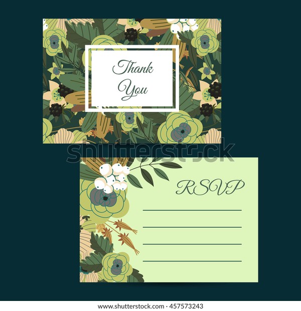 Cute Invitation Design Template Celebration On: เวกเตอร์สต็อก (ปลอดค่า ...