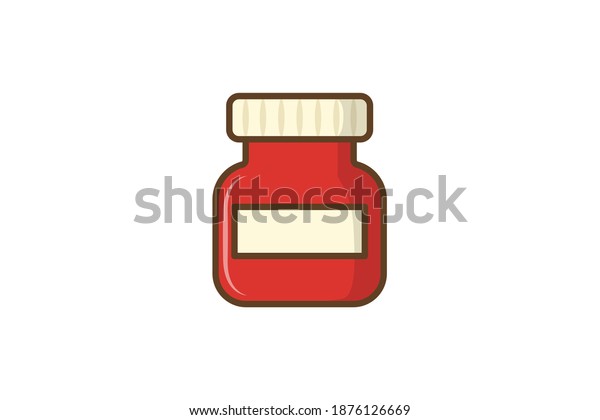 Cute Jam Food Icon Design Stock Vector (Royalty Free) 1876126669 ...
