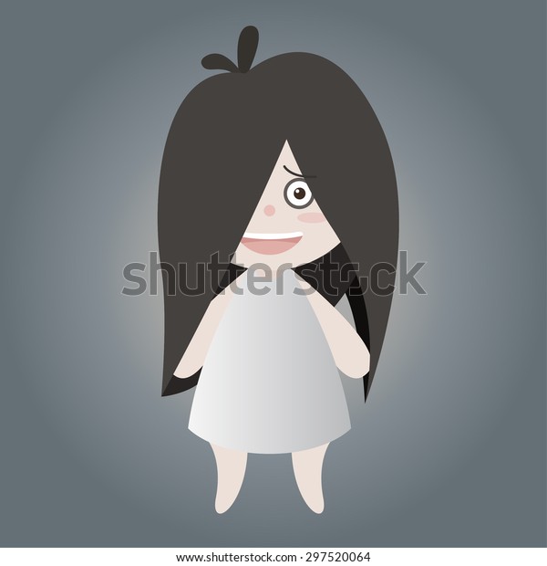 Cute Japanese Ghost Cartoon Vector 库存矢量图（免版税）297520064 | Shutterstock