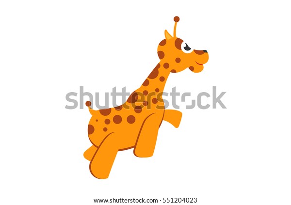 Cute Jumping Giraffe Cartoon Stock Vector (Royalty Free) 551204023 ...