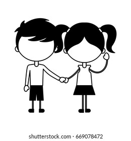 Cute Kids Characters Icon Stock Vector (Royalty Free) 669078454