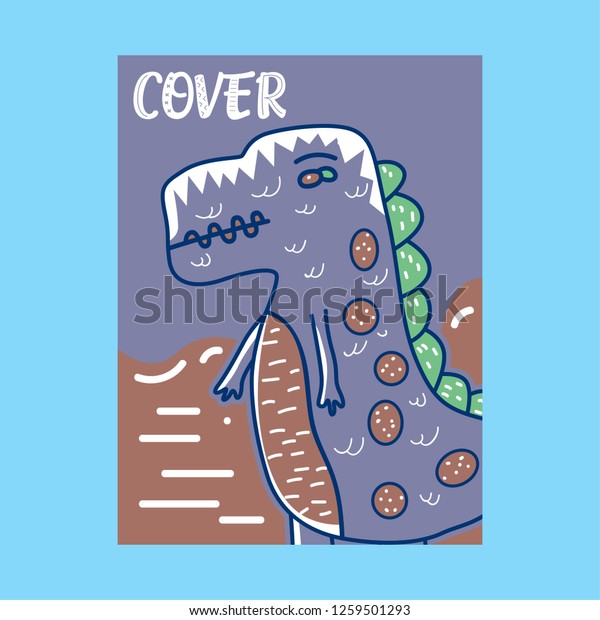 Cute Kids Monster Cover Packaging Design Stock Vector (Royalty Free ...