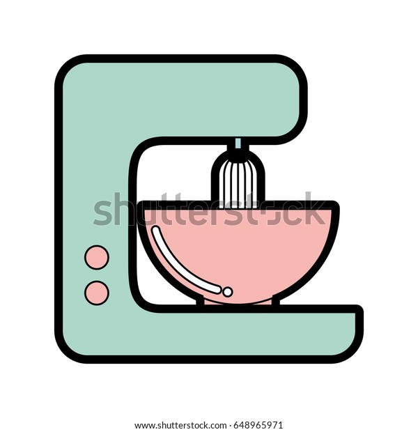 Cute Kitchen Mixer Graphic Design Stock Vector (Royalty Free) 648965971 ...