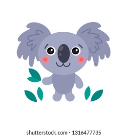 Cute Koala Vector Illustration Isolated On Stock Vector (Royalty Free ...
