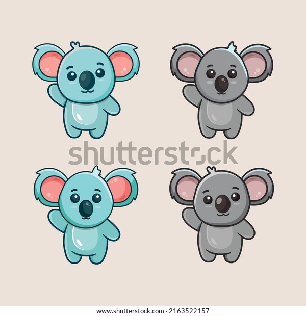 Cute Koalas Drawing Vector Art: เวกเตอร์สต็อก (ปลอดค่าลิขสิทธิ์ ...