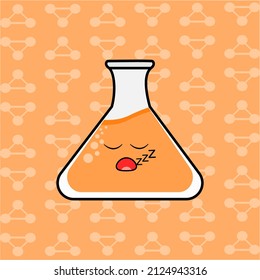 Cute Laboratory Bottle Cartoon Character Stock Vector (Royalty Free ...