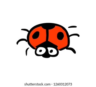 Cute Ladybird Vector Illustration Stock Vector (Royalty Free ...