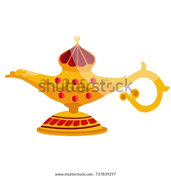 Cute Lamp Genius Stock Vector (Royalty Free) 737839297