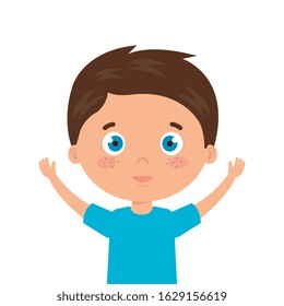 Cute Little Boy Hands Vector Illustration Stock Vector (Royalty Free ...