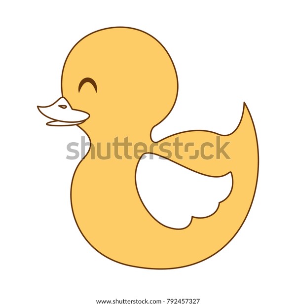 Cute Little Duck Icon Stock Vector (Royalty Free) 792457327 | Shutterstock