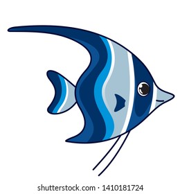 Cute Little Fish Vector Cartoon Fish Stock Vector (Royalty Free ...