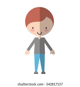 Cute Little Man Character Vector Illustration Stock Vector (Royalty ...