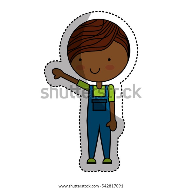 Cute Little Man Character Vector Illustration Stock Vector (Royalty ...
