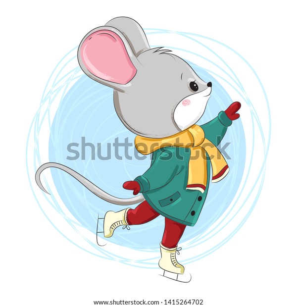 Cute Little Mouse Hand Drawn Vector: เวกเตอร์สต็อก (ปลอดค่าลิขสิทธิ์ ...