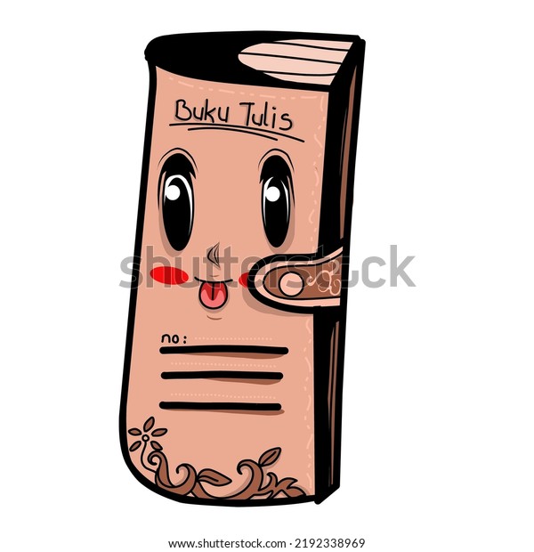 Cute Little Pink Book Which Brings Stock Vector (Royalty Free ...