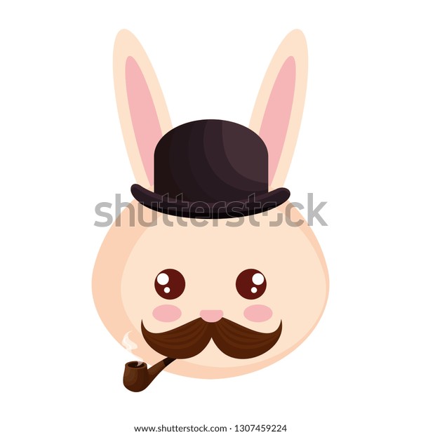 Cute Little Rabbit Character Stock Vector (Royalty Free) 1307459224 ...