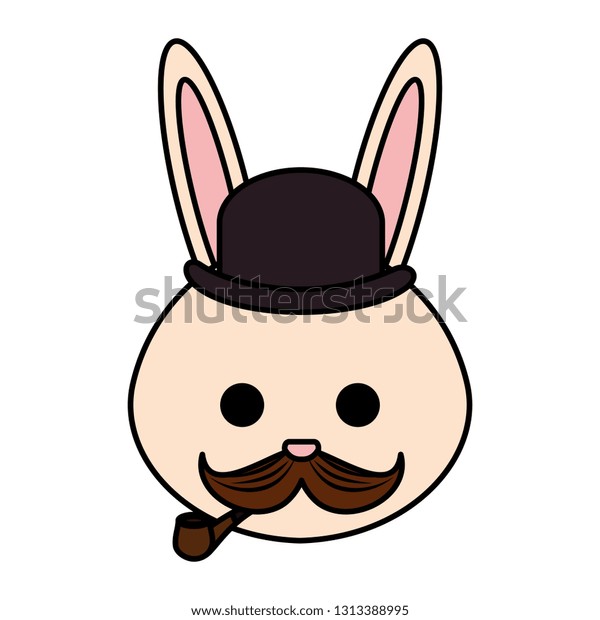Cute Little Rabbit Character Stock Vector (Royalty Free) 1313388995 ...
