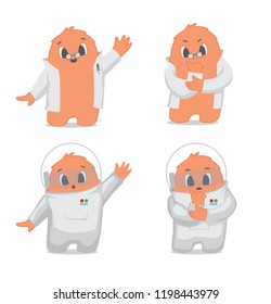 Cute Mascot 2 Levels Stock Vector (Royalty Free) 1198443979 | Shutterstock