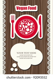 Cute Menu Card Vector Illustration 스톡 벡터(로열티 프리) 92093552 | Shutterstock