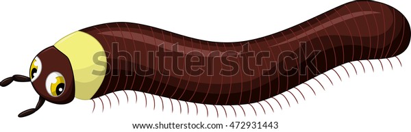 Stockvektor 472931443 med Cute Millipede Cartoon You Design (royaltyfri)