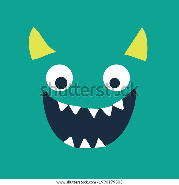 Cute Monster Hungry Slogan Print Stock Vector (Royalty Free) 1990179503 ...