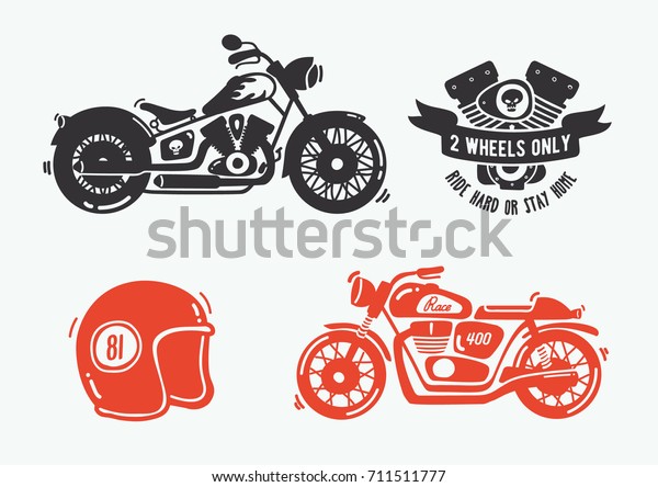 Cute Motorcycle Vector Illustration Cartoon Style Stock Vector (Royalty ...