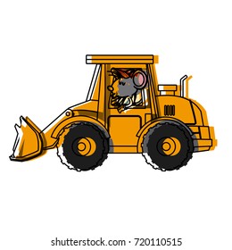 Cute Mouse Worker Cartoon Stock Vector (Royalty Free) 720110515 ...
