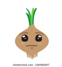 Cute Onion Cartoon Image Vector Illustration Stock Vector (Royalty Free ...
