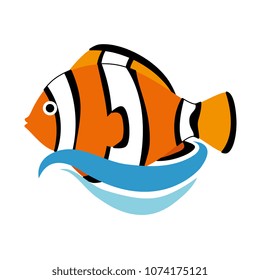 Cute Ornamental Fish Icon Stock Vector (Royalty Free) 1074175121 ...